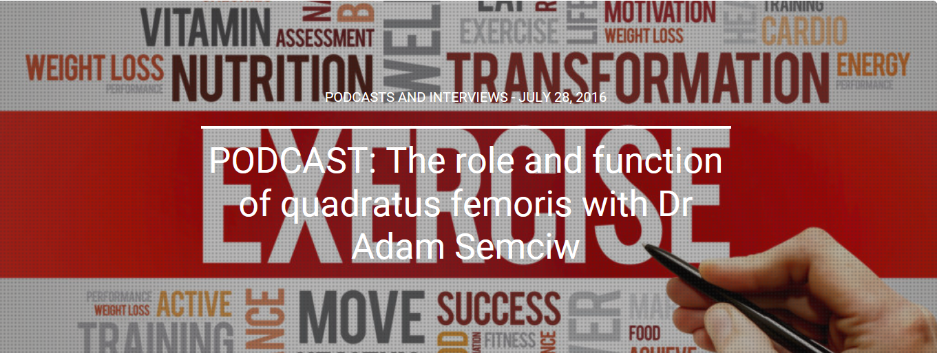 WELCOME BACK DR ADAM SEMCIW - La Trobe Sport and Exercise Medicine ...